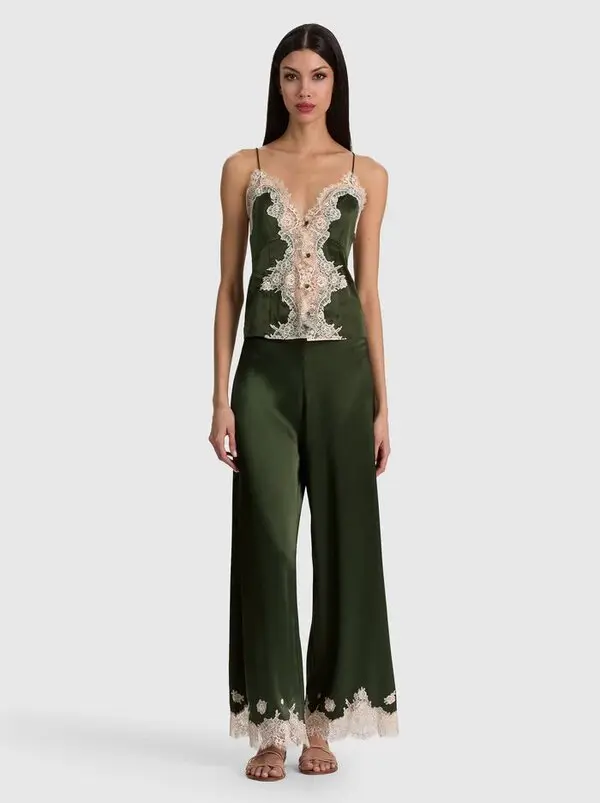 Alice + Olivia Athena Lace Gaucho Pant