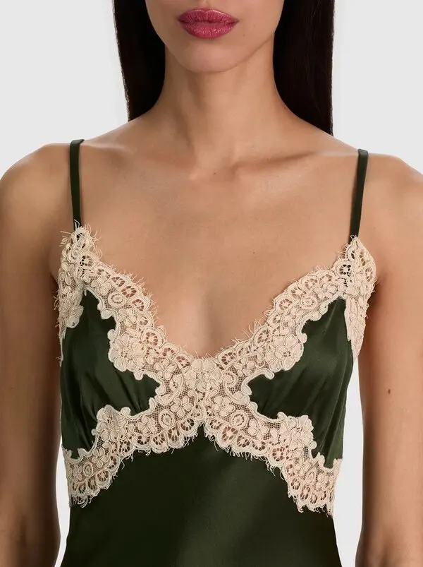 Alice + Olivia Julietta Lace Slip Dress