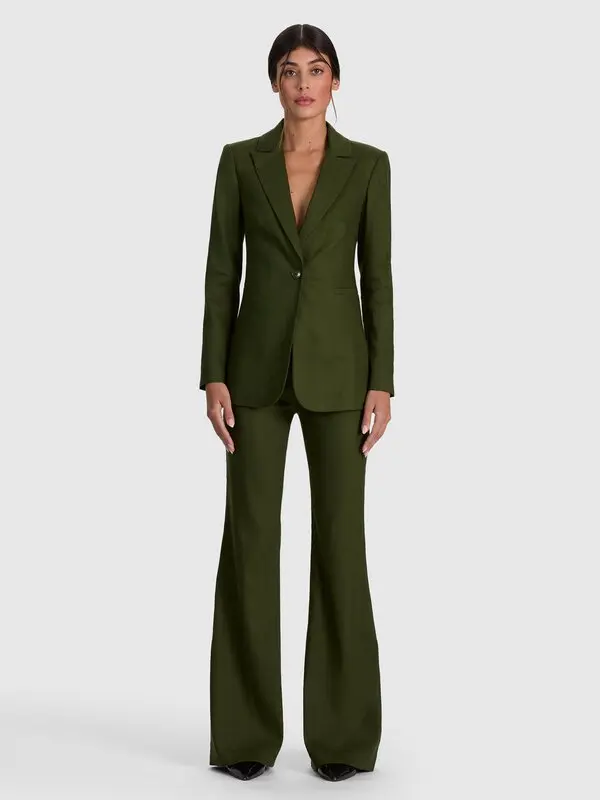 Alice + Olivia Breann Linen Blazer