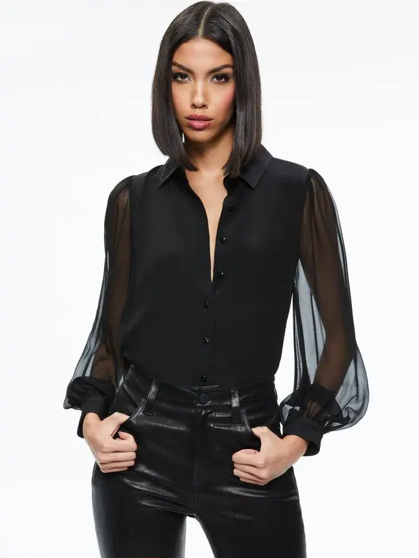 Alice + Olivia Roanne Button Down