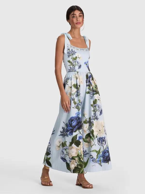 Alice + Olivia Rosalee Wide Leg Jumpsuit