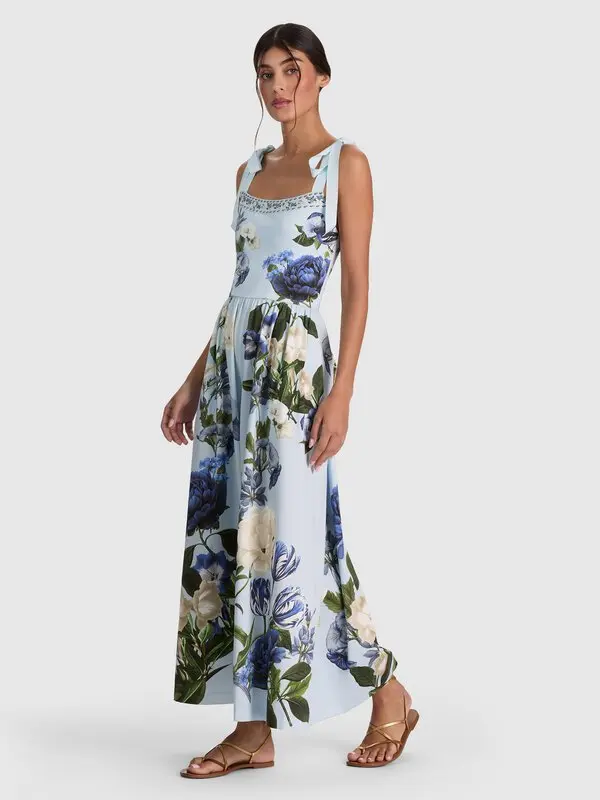 Alice + Olivia Rosalee Wide Leg Jumpsuit