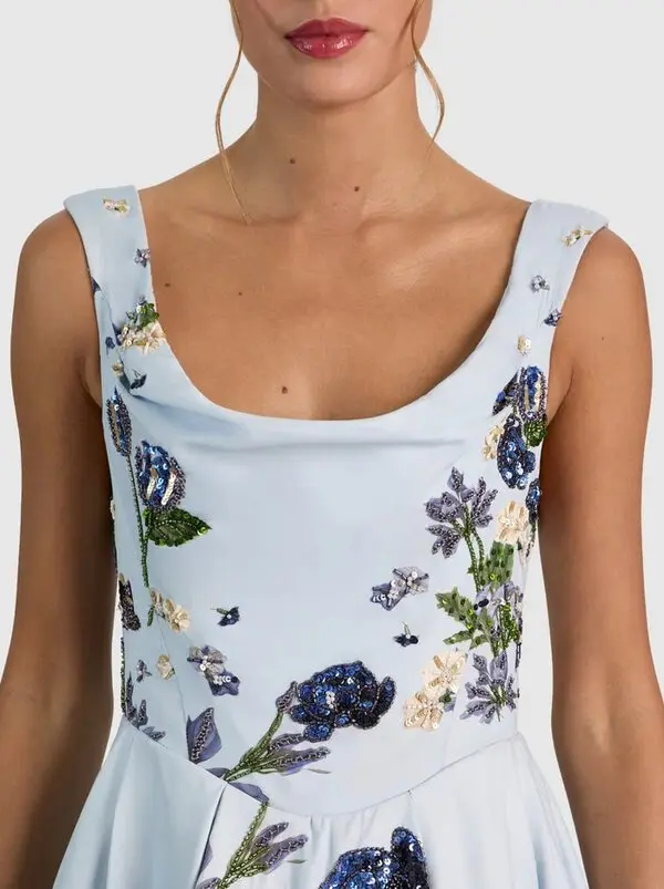 Alice + Olivia Estrella Embellished Gown