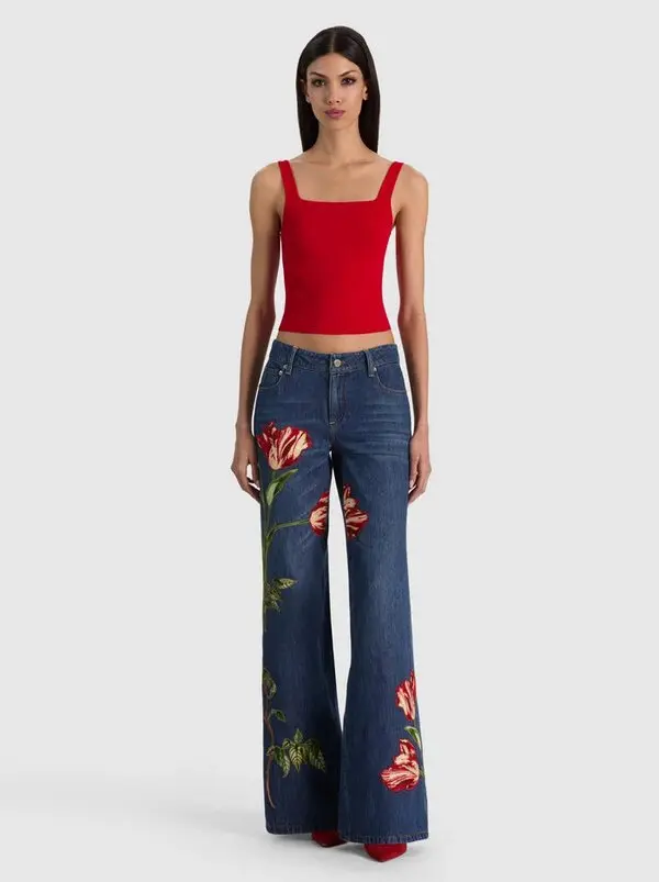 Alice + Olivia Devin Side Panel Tank