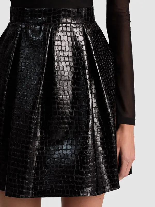 Alice + Olivia Chara Vegan Mini Dress
