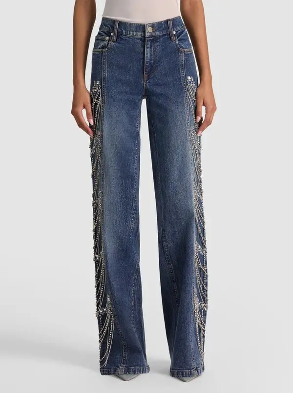 Alice + Olivia Roxie Embellished Jean
