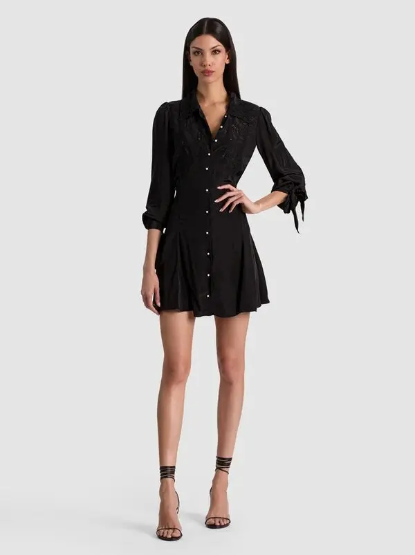 Alice + Olivia Deborah Mini Shirt Dress