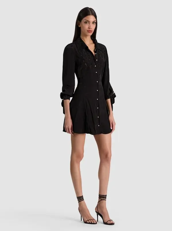 Alice + Olivia Deborah Mini Shirt Dress