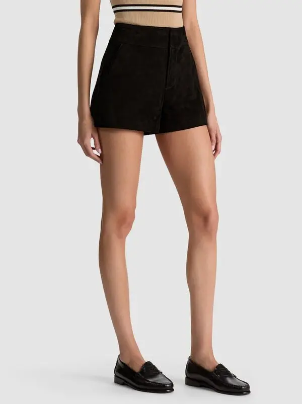 Alice + Olivia Cady Suede Short