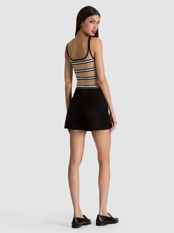 Alice + Olivia Cady Suede Short