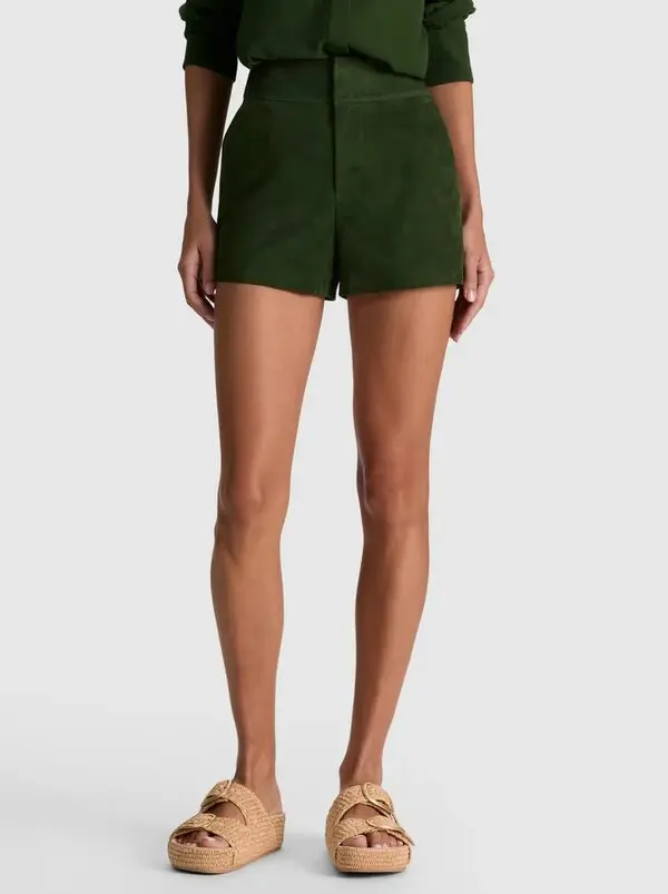 Alice + Olivia Cady Suede Short