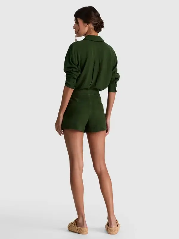 Alice + Olivia Cady Suede Short