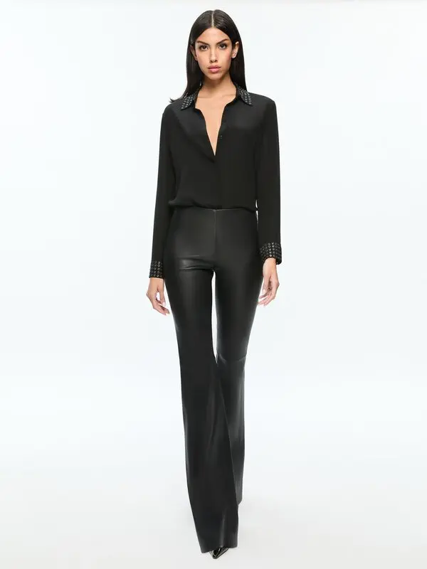 Alice + Olivia Rmp Leather Pant