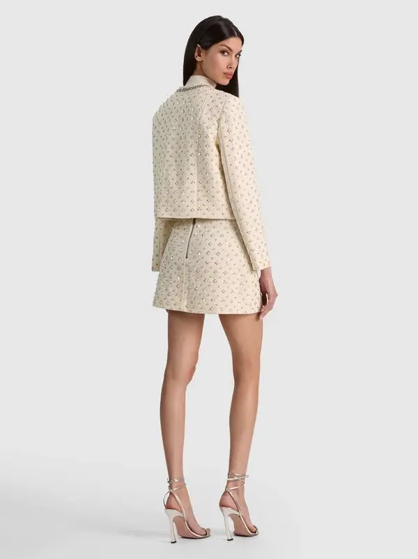 Alice + Olivia Thomasina Embellished Tweed Jacket