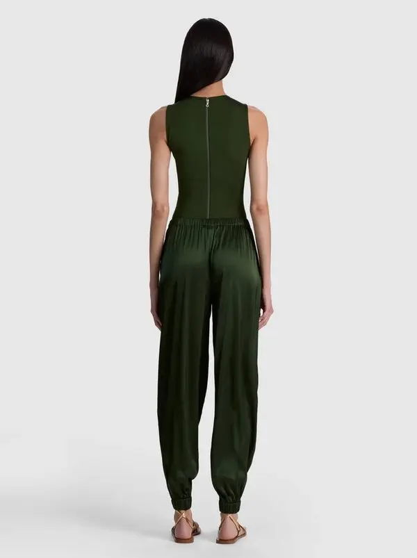 Alice + Olivia Olea Bodysuit - Dark Fern