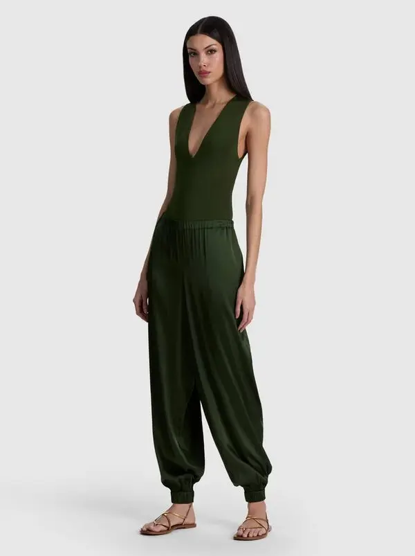 Alice + Olivia Olea Bodysuit - Dark Fern