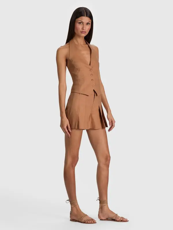 Alice + Olivia Erica Linen Vest
