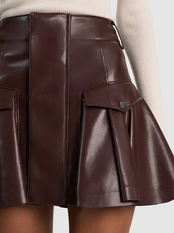 Alice + Olivia Trinity Vegan Ruffle Skirt
