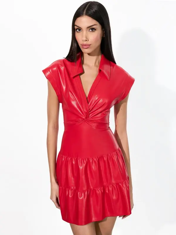 Alice + Olivia Mila Vegan Mini Dress