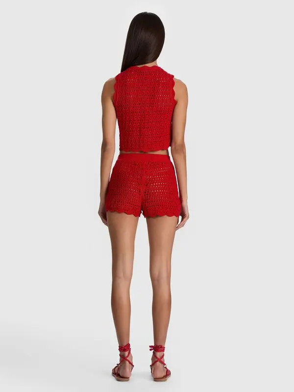 Alice + Olivia Amity Crochet Tank