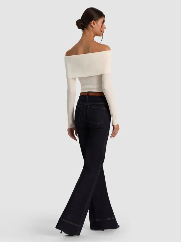 Alice + Olivia Dolan Foldover Sweater