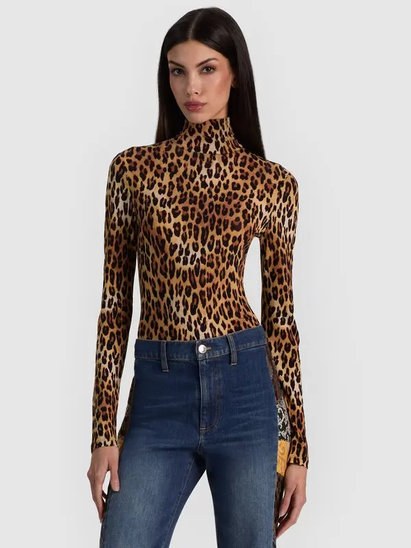 Alice + Olivia Delaina Turtleneck Top