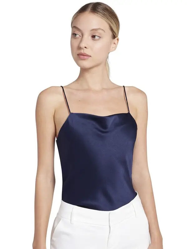 Alice + Olivia Harmon Slip Tank - Navy