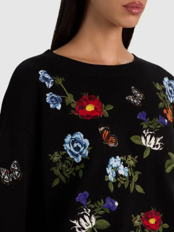 Alice + Olivia Teanna Embellished Pullover