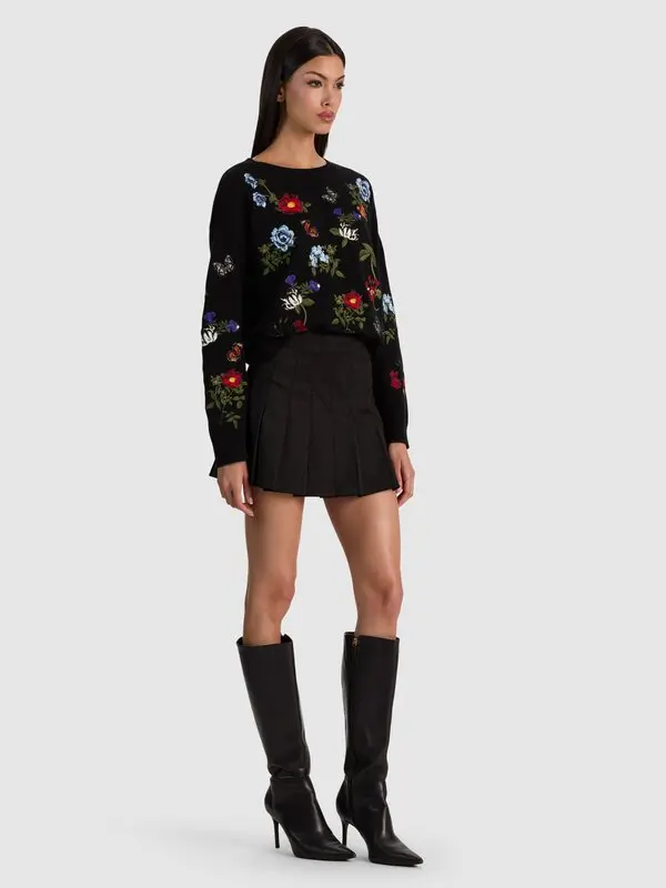 Alice + Olivia Teanna Embellished Pullover