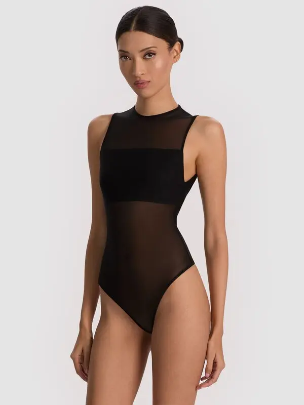 Alice + Olivia Bandeau Sleeveless Bodysuit