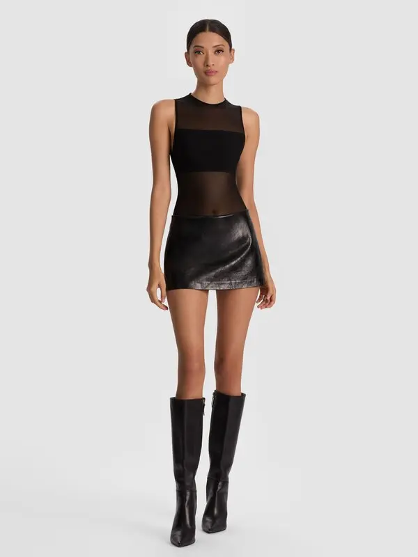 Alice + Olivia Bandeau Sleeveless Bodysuit