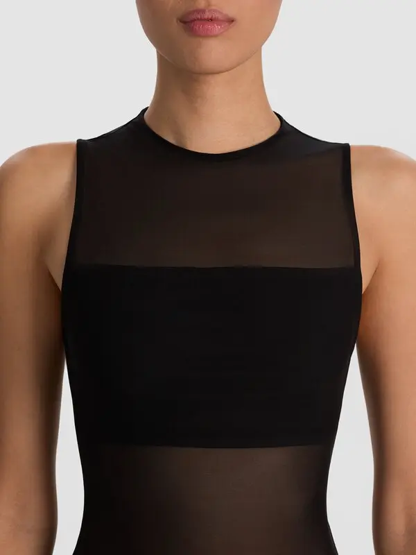 Alice + Olivia Bandeau Sleeveless Bodysuit