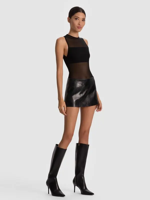 Alice + Olivia Bandeau Sleeveless Bodysuit