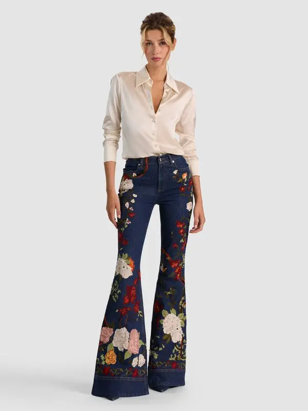 Alice + Olivia Beautiful Embellished Jean