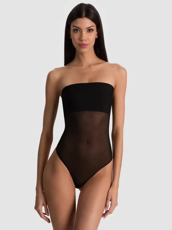 Alice + Olivia Bandeau Strapless Bodysuit