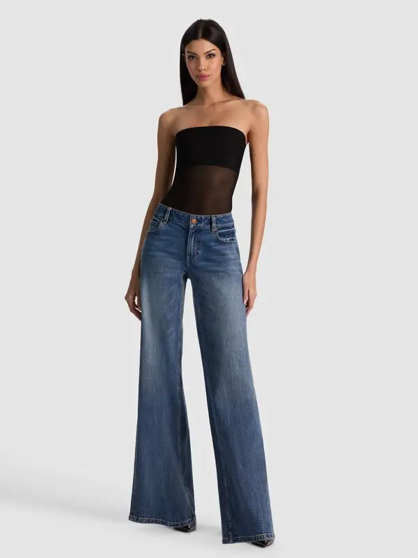 Alice + Olivia Bandeau Strapless Bodysuit