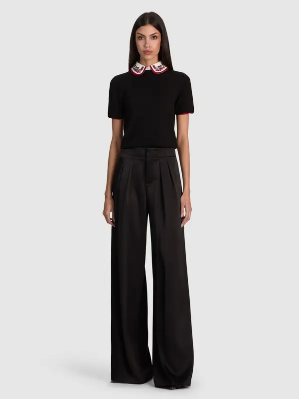 Alice + Olivia Aster Collared Pullover