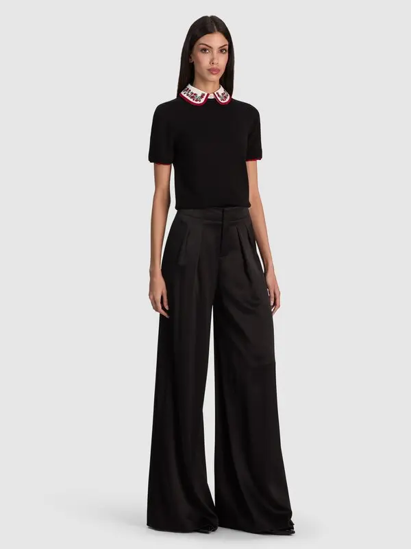 Alice + Olivia Aster Collared Pullover