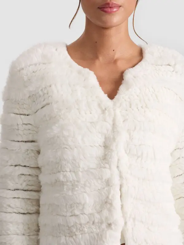 Alice + Olivia Fawn Faux Fur Jacket
