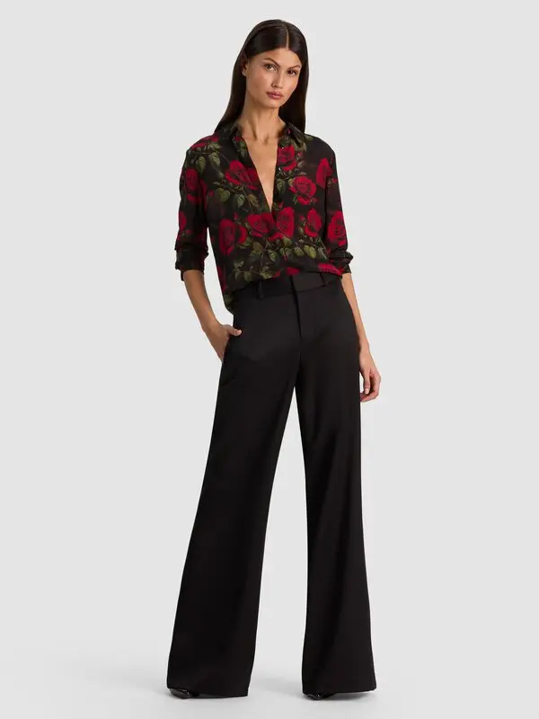 Alice + Olivia Shane Wide Leg Pant