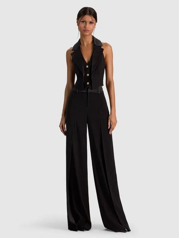 Alice + Olivia Tessa Vest With Lapel