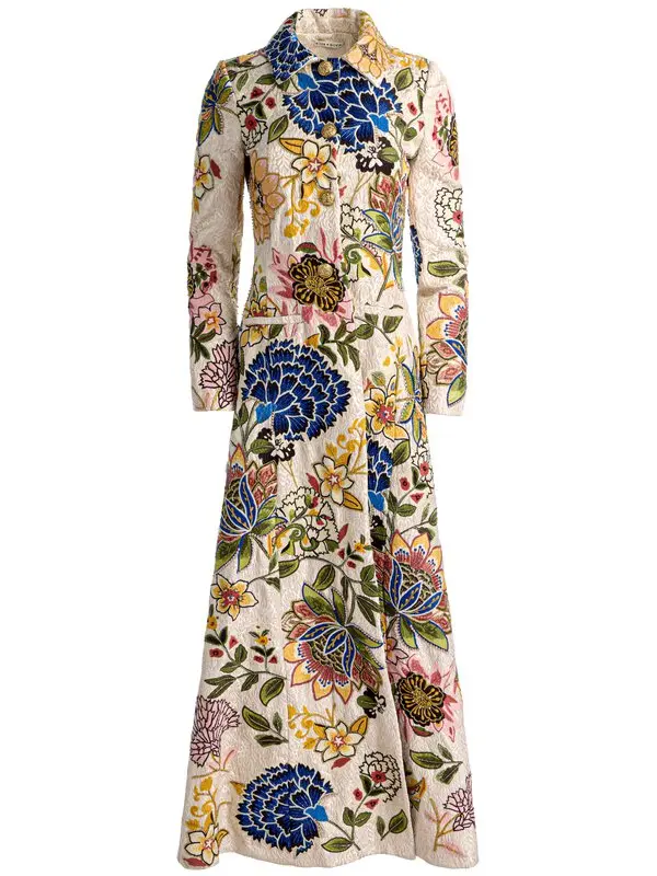 Alice + Olivia Eleanor Embellished Maxi Coat