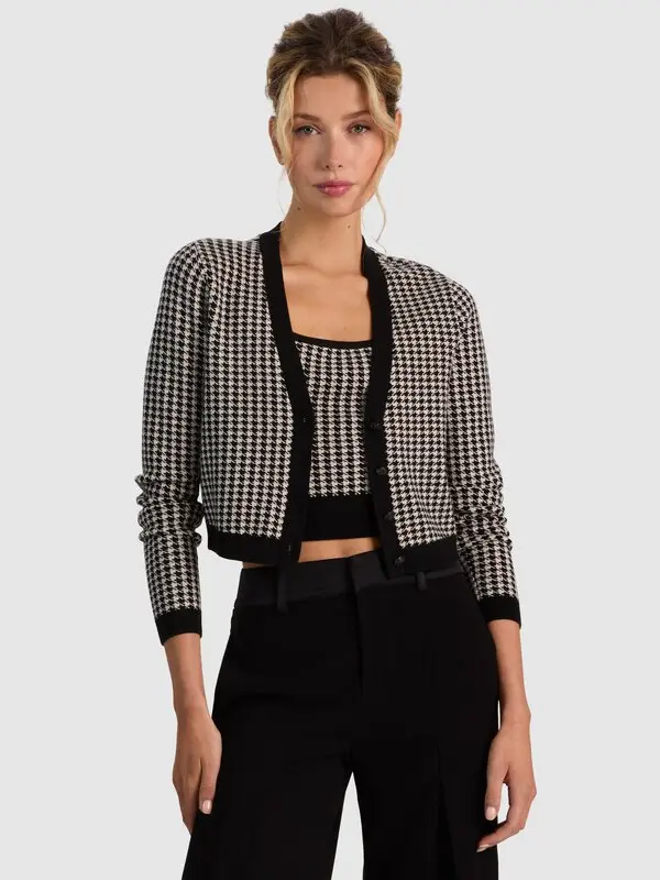 Alice + Olivia Grace Shrunken Cardigan
