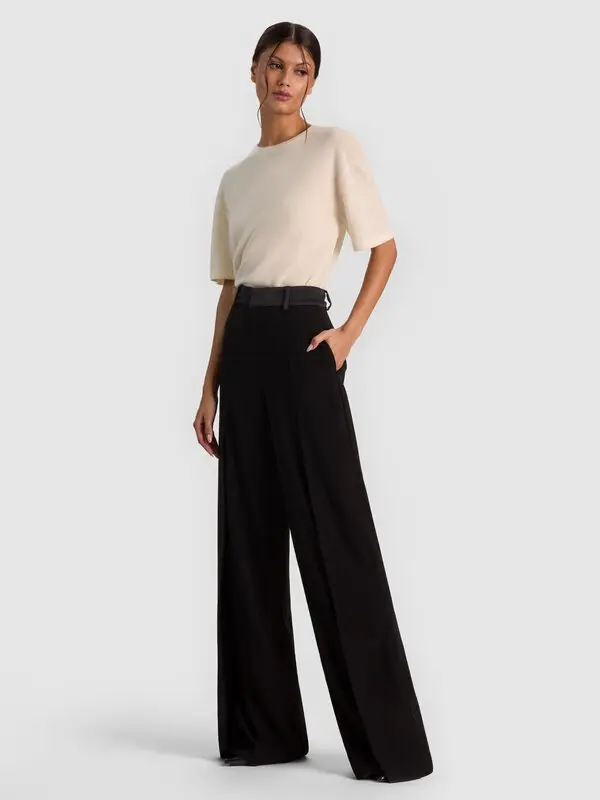 Alice + Olivia Wade Open Pleat Trouser