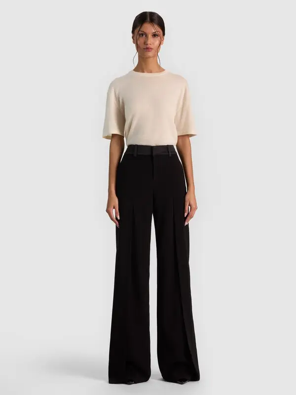 Alice + Olivia Wade Open Pleat Trouser