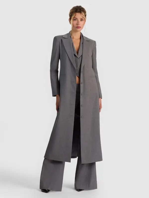 Alice + Olivia Irvin Slim Maxi Blazer