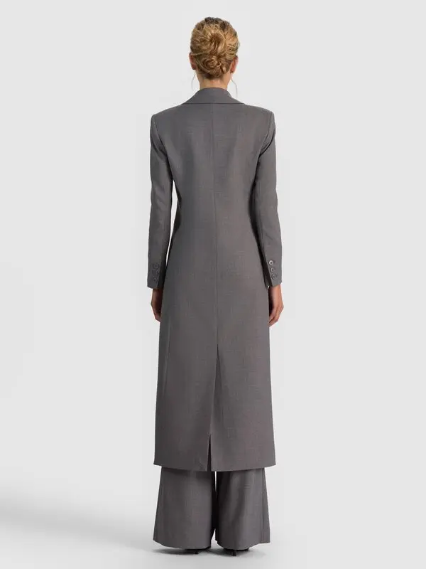 Alice + Olivia Irvin Slim Maxi Blazer