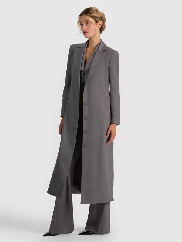 Alice + Olivia Irvin Slim Maxi Blazer