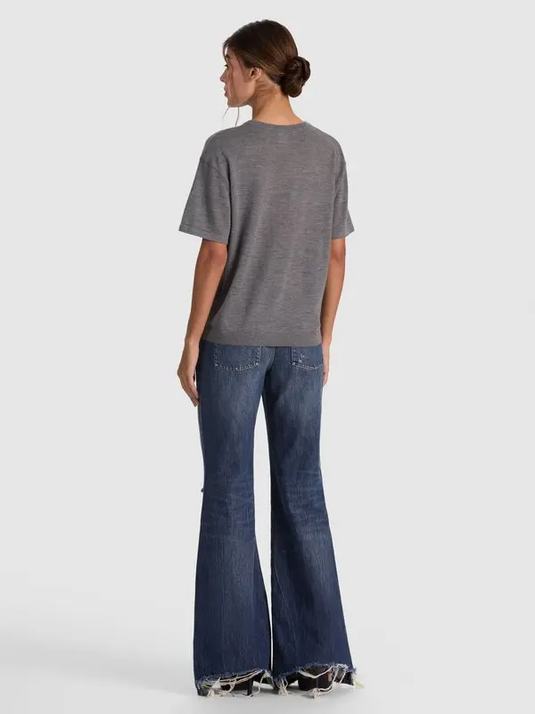 Alice + Olivia Amelie Cashmere Knit Tee