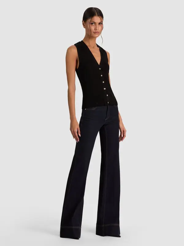 Alice + Olivia Loly Button Down Vest